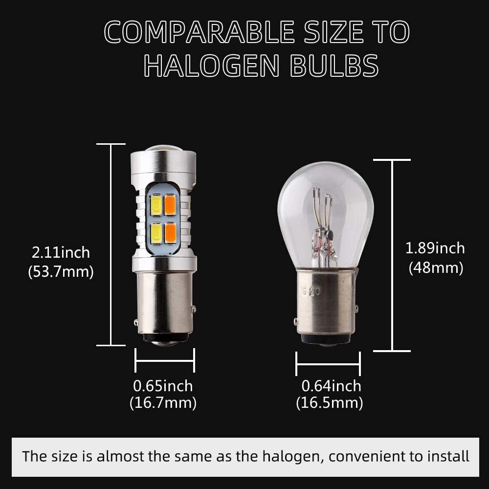 Custom Mustangs 1157-LED-BLT-A-W Ultra Bright Billet LED Globe - 1157 ...