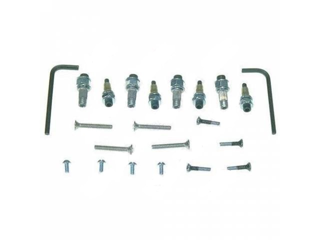Scott Drake C9ZZ-6344268-MK 1969 - 1970 Mustang Rear Window Louver Hardware Kit