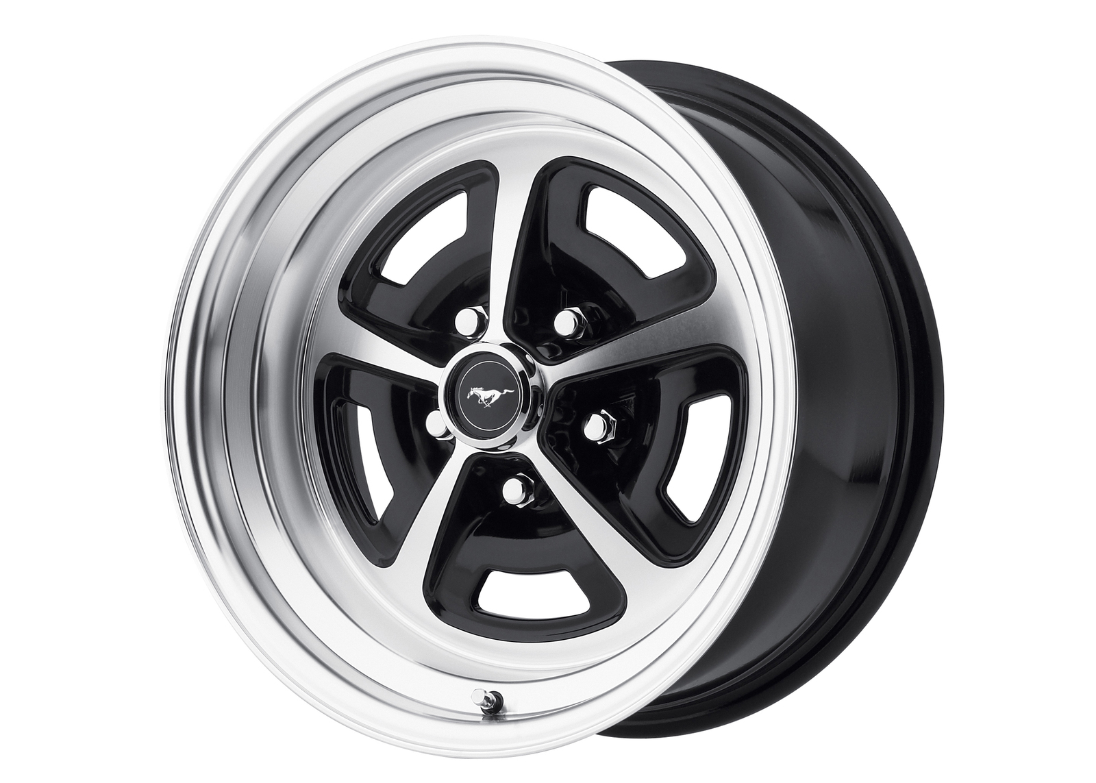 Legendary Wheels DRK-LW557BK 15 x 7 Magnum Alloy Wheel Gloss Black SET ...