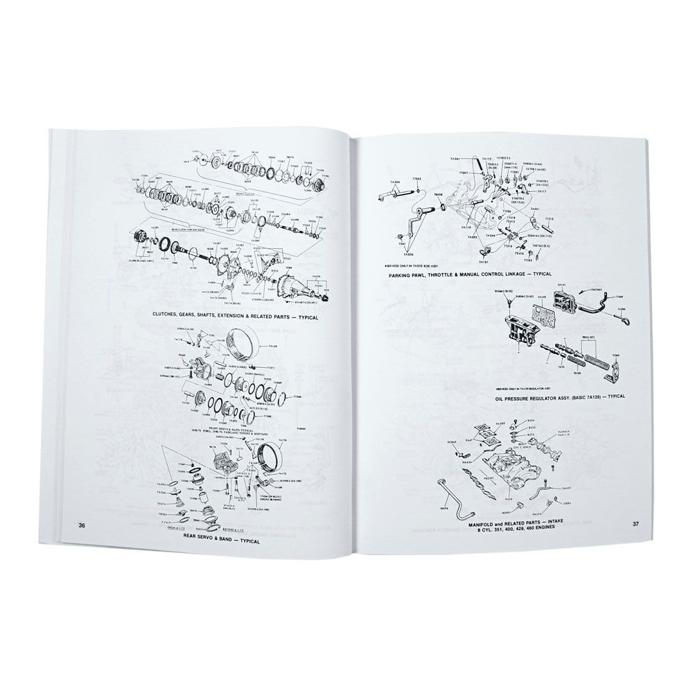 Jim Osborn Reproductions MP-348 1969 - 1970 Mustang Exploded View ...