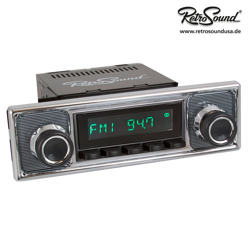 RetroSound R-308 RetroSound Radio Chrome Face Plate "Becker Plate"