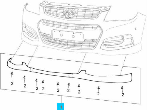 GM 92276997 Holden VF Commodore Sports Armour SV6 SS SSV Series 2