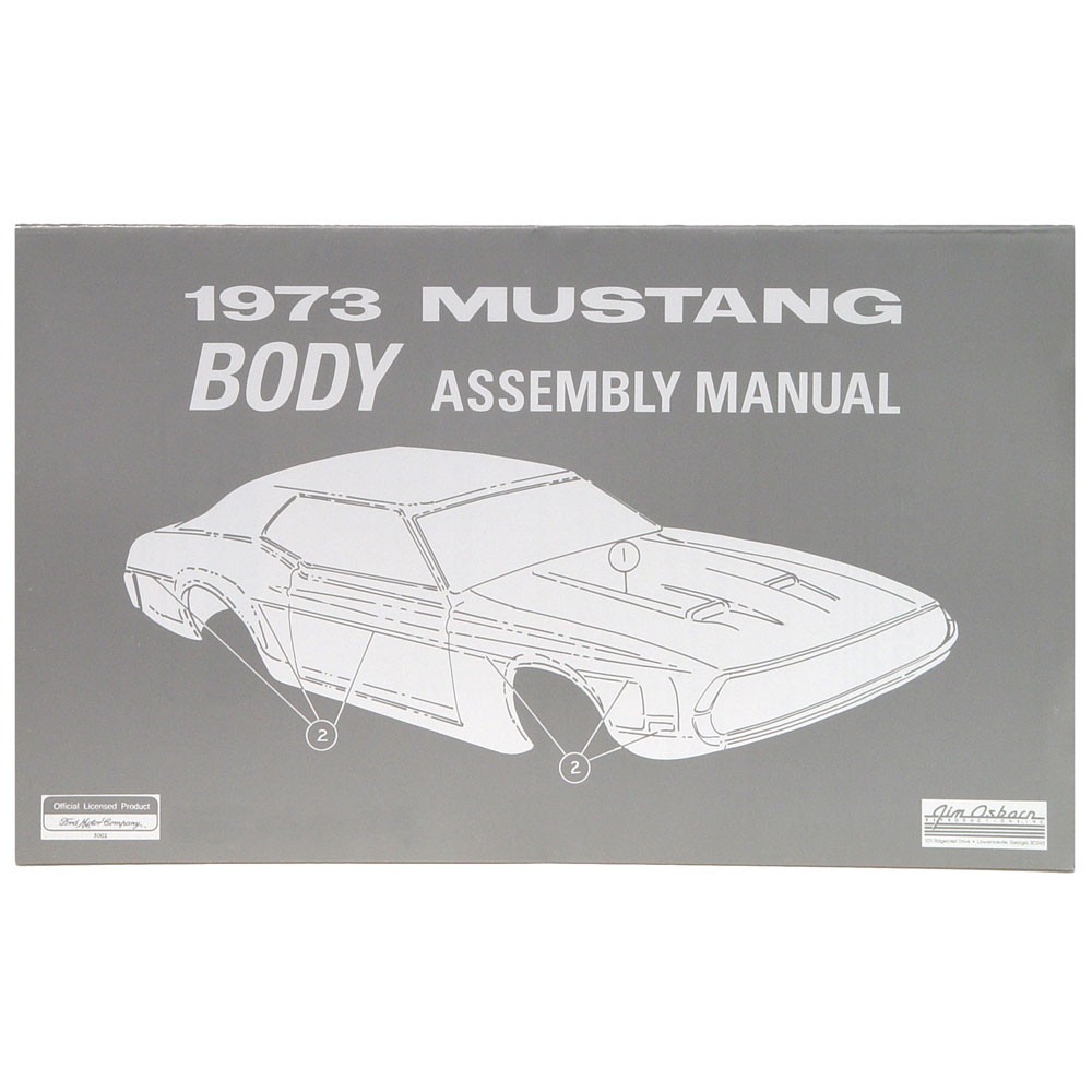 Jim Osborn Reproductions AM-SET-73 1973 Mustang Assembly Manual Set