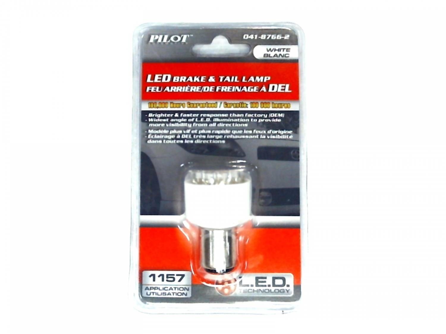 CM-1157-WHITE LED Bulb 1157 Double Contact Dual Filament BA15D - White