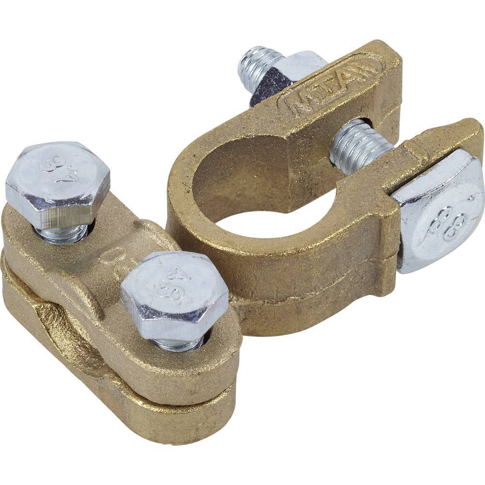 TERMINALS Universal Brass Battery Terminals - Positive & Negative - Pair