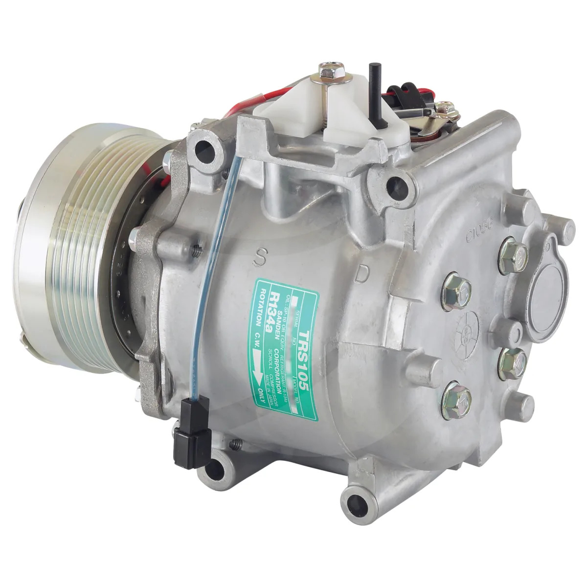 CM3304 EB - EL Falcon Air Conditioning Compressor 5.0 V8 - Genuine Sanden