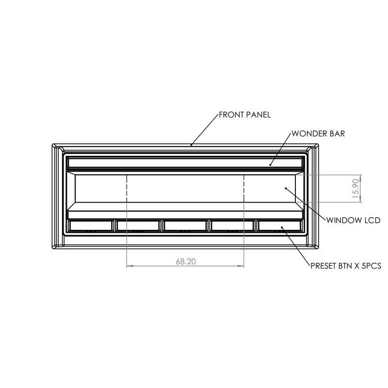 RetroSound Wonderbar-1-Face RetroSound Wonderbar 1 Radio Replacement ...