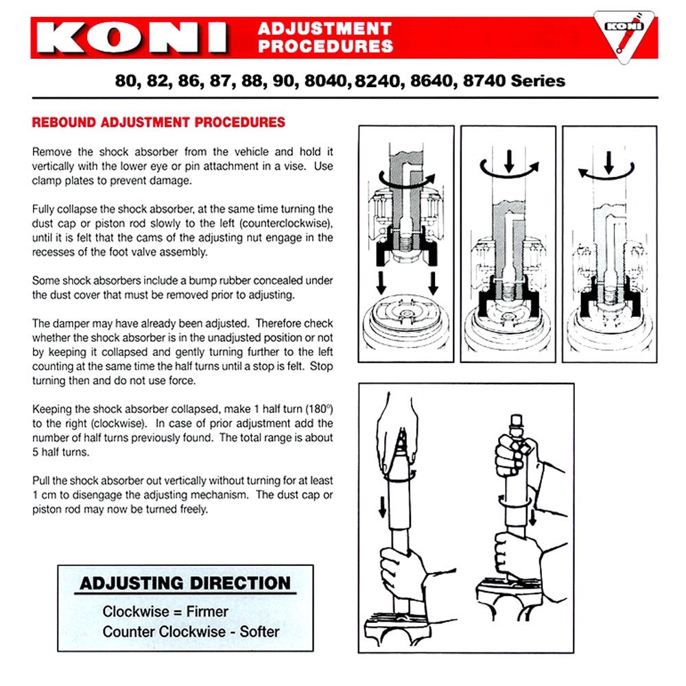 KONI 821389-XX 1964 - 1970 Mustang KONI Shock Classic Adjustable