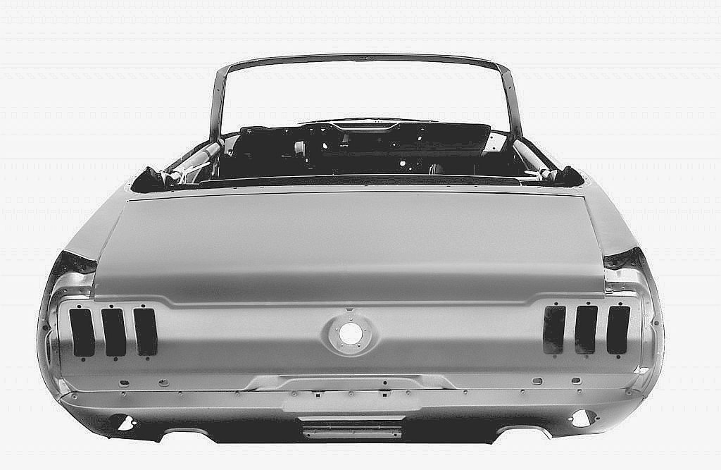 BODYSHELL-68-CV 1968 Mustang Replacement Bodyshell - Convertible