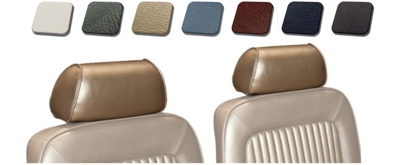 TMI Products 43-70609-YYY 1969 Mustang Headrest Cover Upholstery (1 Pair)