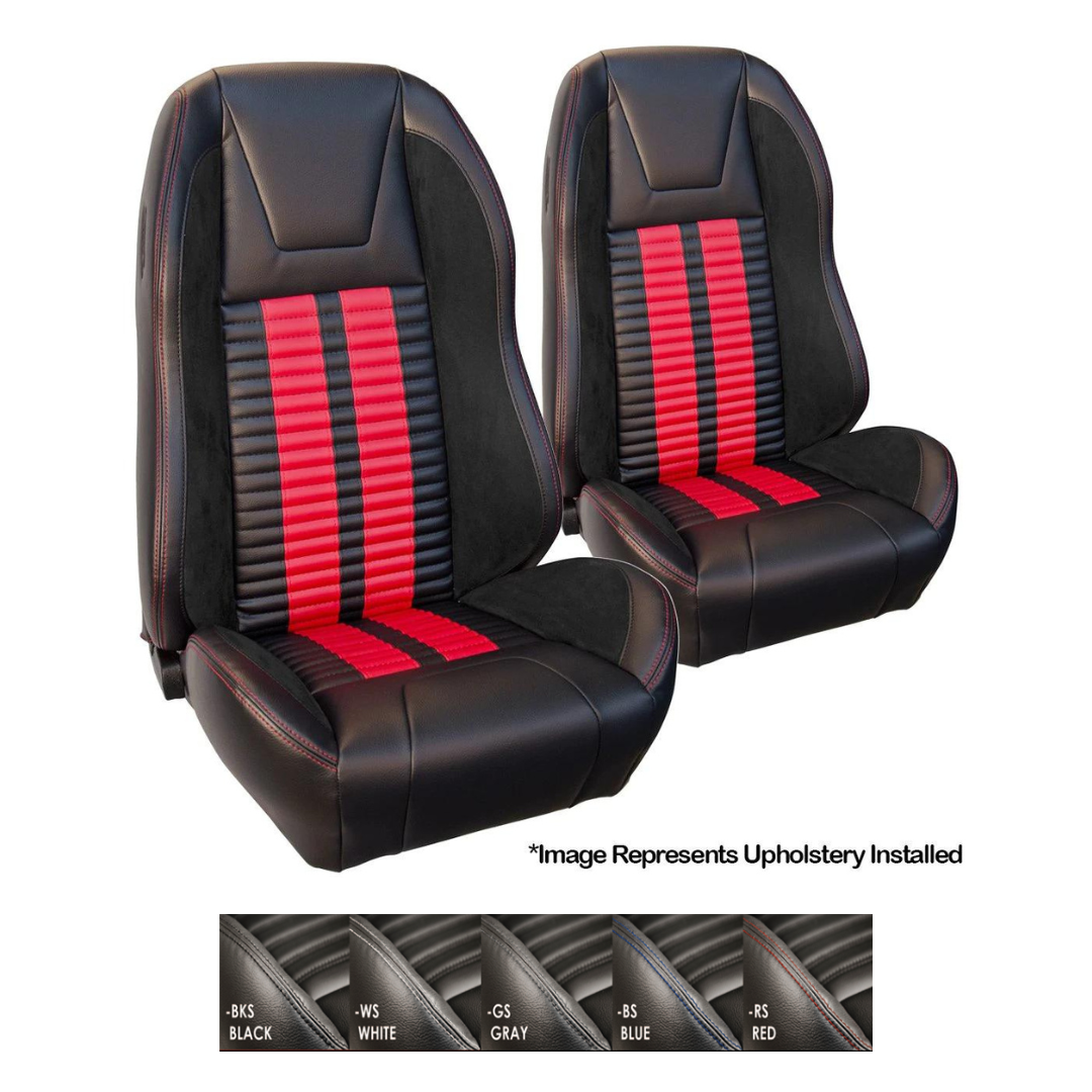TMI Products 46-79145-XXXX-99-XXX-XX 1972-73 Mustang Coupe Sport R500 Upholstery Set w/ Highback Buc