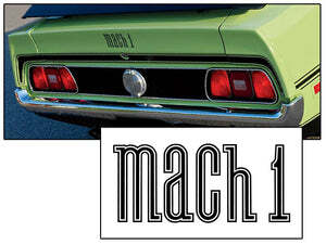 Graphics Express 829-XX 1971-72 Mach 1 Trunk Lid Decal