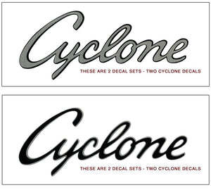 Graphics Express A429-XXXX 1969 Cyclone 2pc Quarter Panel Decal Set