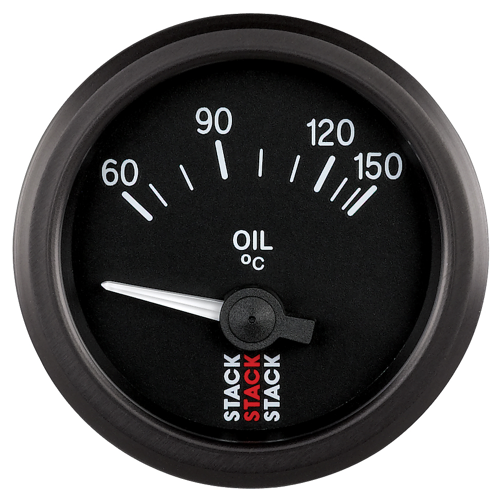 Autometer ATMST320Y Stack 52mm Electric Oil Temp Gauge w/ Air Core (60 ...