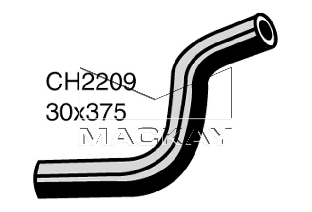 Mackay CH2209 Radiator Hose - Upper (Mentor 1.5L I4)