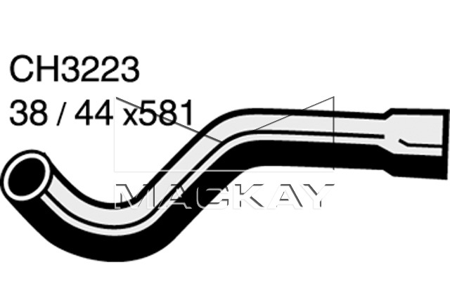 Mackay CH3223 Radiator Hose - Upper (Jaguar Sovreign 3.6L I6)