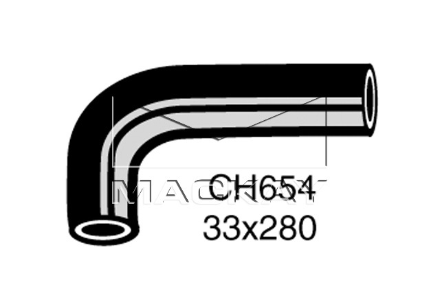 Mackay CH654 Radiator Hose - Lower (Corona RT40R 1.5L I4)
