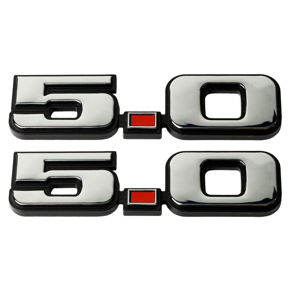 1979 - 1993 Mustang 5.0 Fender Emblems - Pair