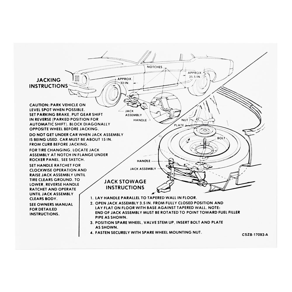 Jim Osborn Reproductions DF-14X Mustang Jack Instructions