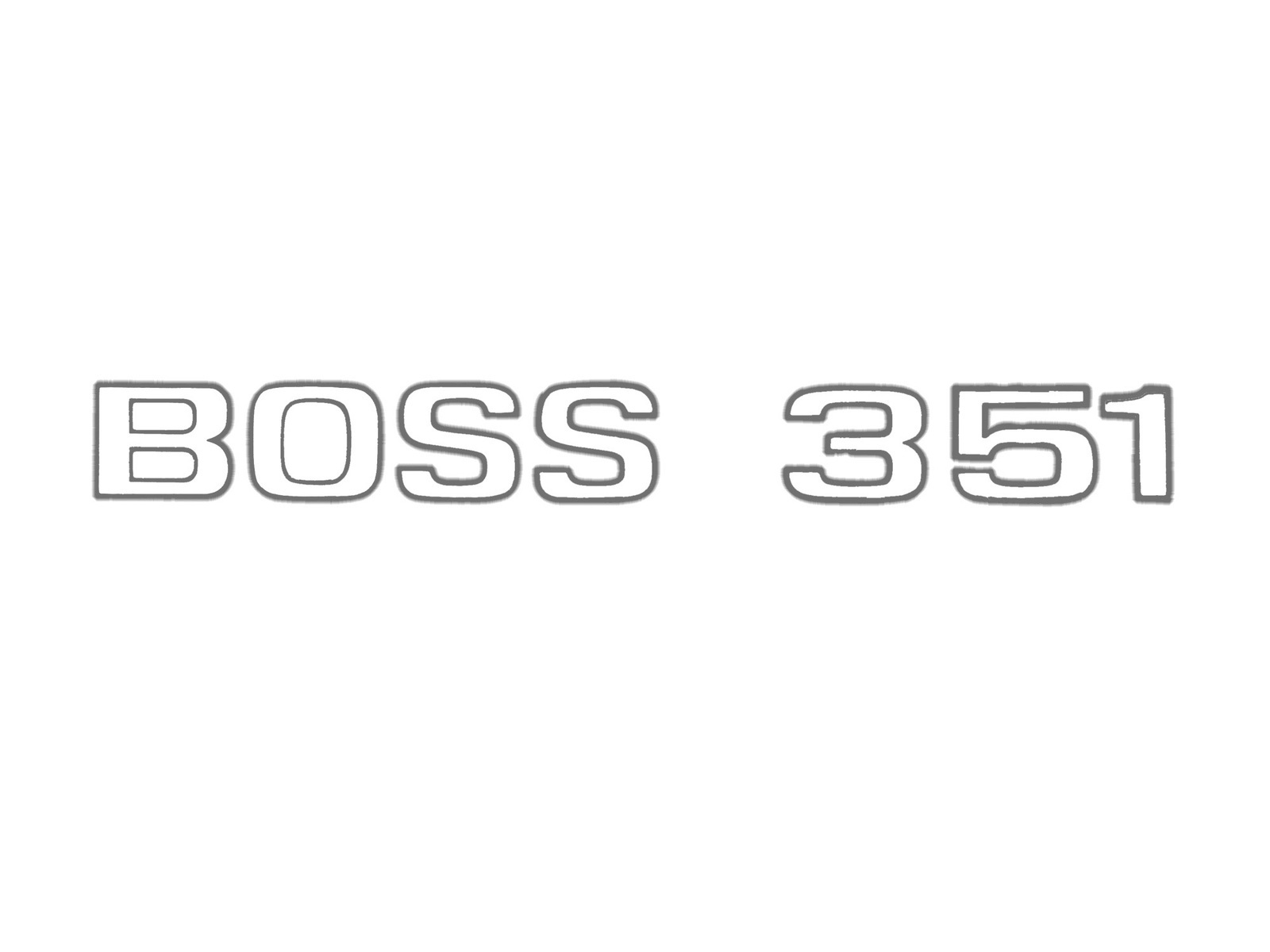 Jim Osborn Reproductions DF-50X 1971 Mustang Boss 351 Trunk Decal