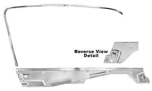 Dynacorn 3614MA Door Window Frame Kit for 1965-66 Ford Mustang Fastback