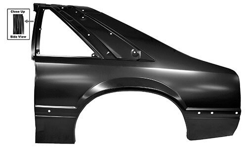 Dynacorn 3641KS Quarter Panel for 1987-90 Ford Mustang Coupe