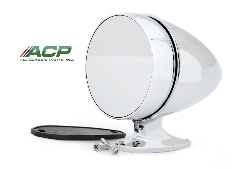 ACP FM-BM007AX 1965-68 Mustang Bullet Convex Outside Mirror (Short Base)
