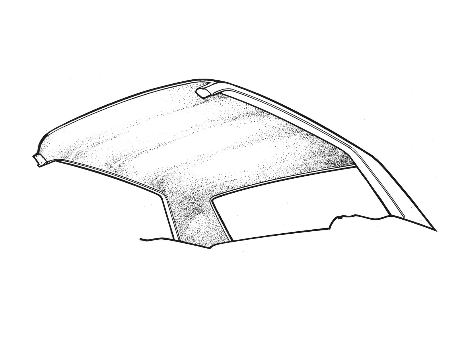 Scott Drake HL-FM-FB-65-XX 1965 - 1968 Mustang Fastback 2+2 Headliner