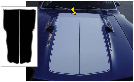 Graphics Express M310-H-XX 1972 Maverick Grabber Twin Scoop Hood Decal ...