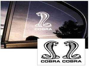 Graphics Express N054-XX Cobra Side Window Snake Decal Set w/ Cobra ...