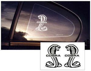 Graphics Express N055-XX Cobra Side Window Snake Decal Set w/ Cobra ...