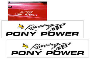 Graphics Express N208PP-XX Ford Pony Power Racing Side Body Decal Set ...