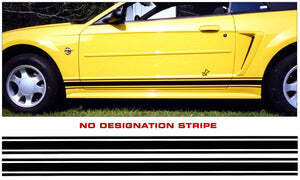Graphics Express N223-ND-XX Ford Mustang Lower Rocker Side Stripe Kit w ...