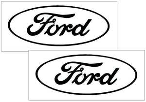 Graphics Express N300-XX Ford Oval Logo Open Style Decal (3 x 725)