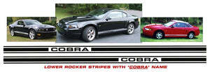 Graphics Express N360-COBR-XX Ford Mustang Lower Rocker Side Stripe ...