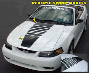 Graphics Express N535-S3-XX 1999-02 Cobra Fade Hood Decal Kit
