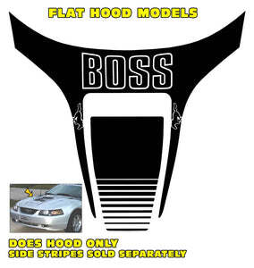 Graphics Express N711-S1-XX 1999-03 Mustang Boss Style Hood Stripe Kit ...