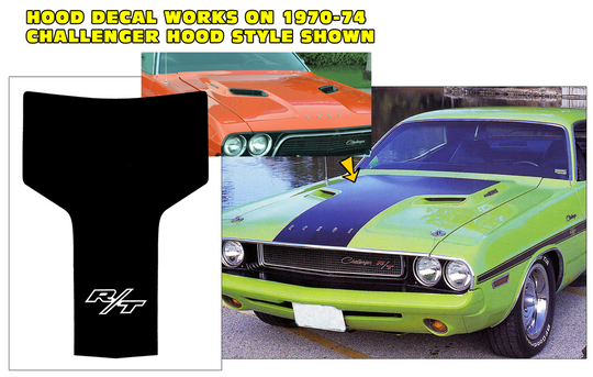 Graphics Express QG-CDCL-7071-521-XX 1970-71 Challenger Hood Blackout ...