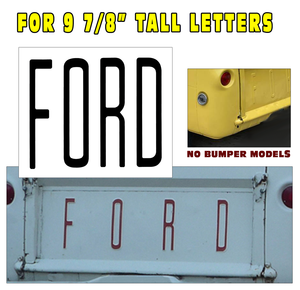 Graphics Express TR112-XX 1961-67 Ford Econoline Tailgate Decal Letter ...
