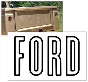 Graphics Express TR113-XX 1957-63 Ford F100-F350 Tailgate Letters Set ...