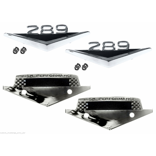 Scott Drake C3OZ-16228-KIT 1964 - 1966 Mustang 289 Fender Emblems and ...